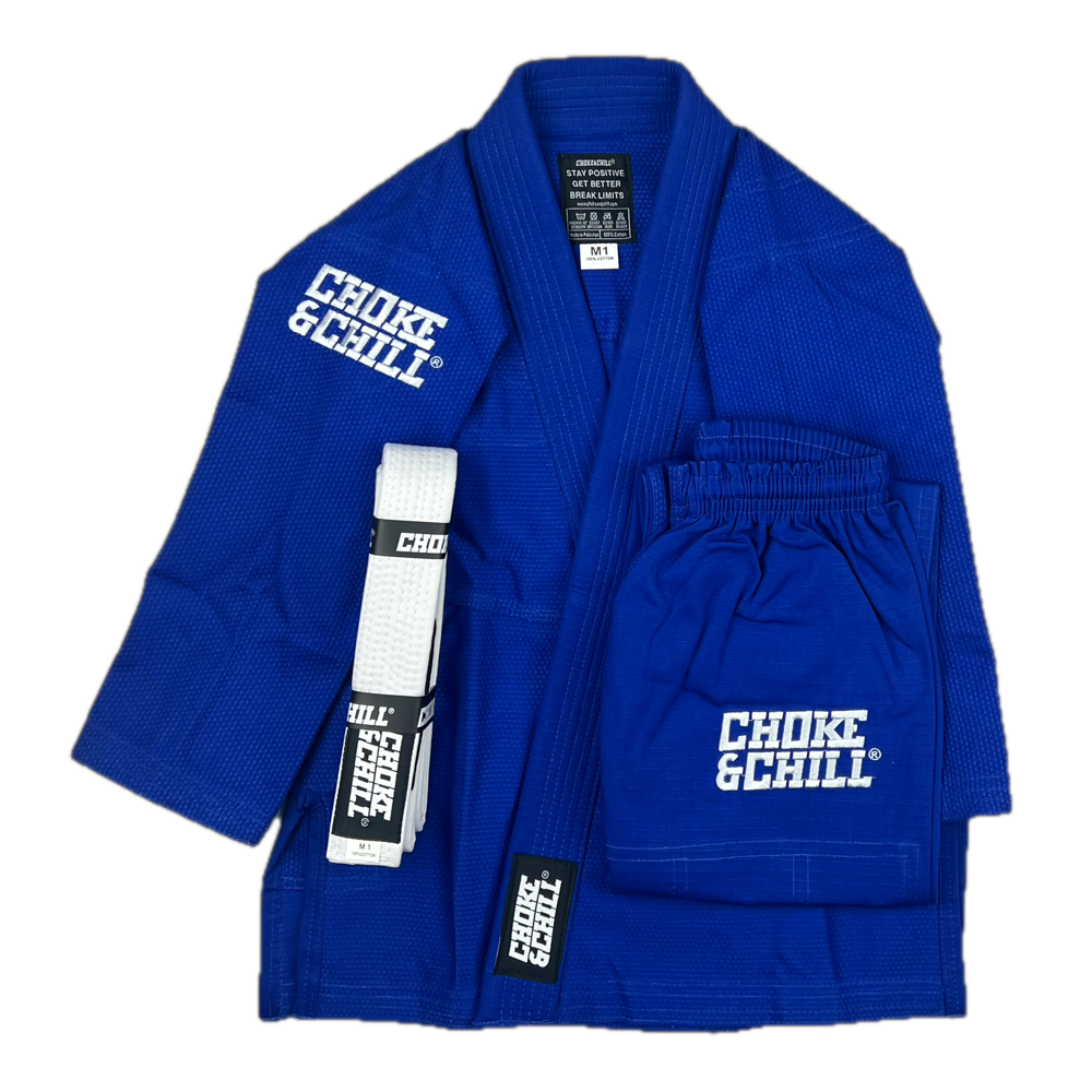 Choke&Chill Basic Kids BJJ Gi in Blue
